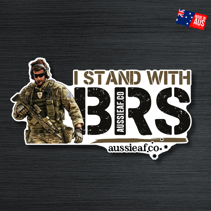 I Stand With BRS - UV Vinyl Bumper Sticker [Limited Edition] – AussieAF