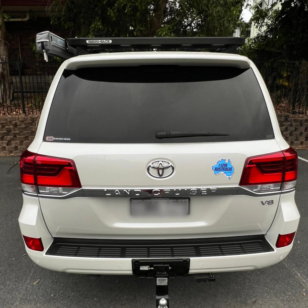 I Love Australia Map UV Vinyl Bumper Sticker [Limite | AussieAF™